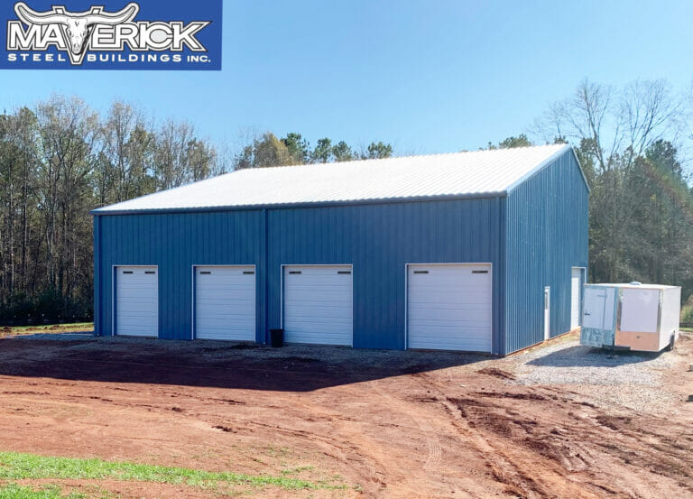30x60 Outbuilding Steel Building Kit | Maverick Steel Buildings